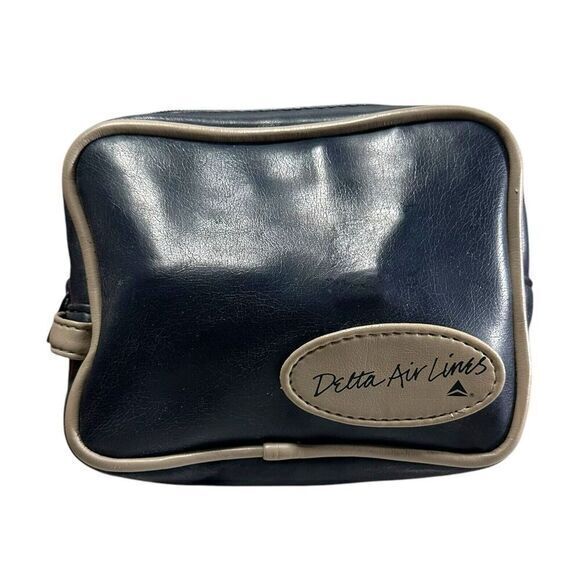 Delta | Bags | Vintagedelta Airlines Business Class Travel Case Bag Kit ...